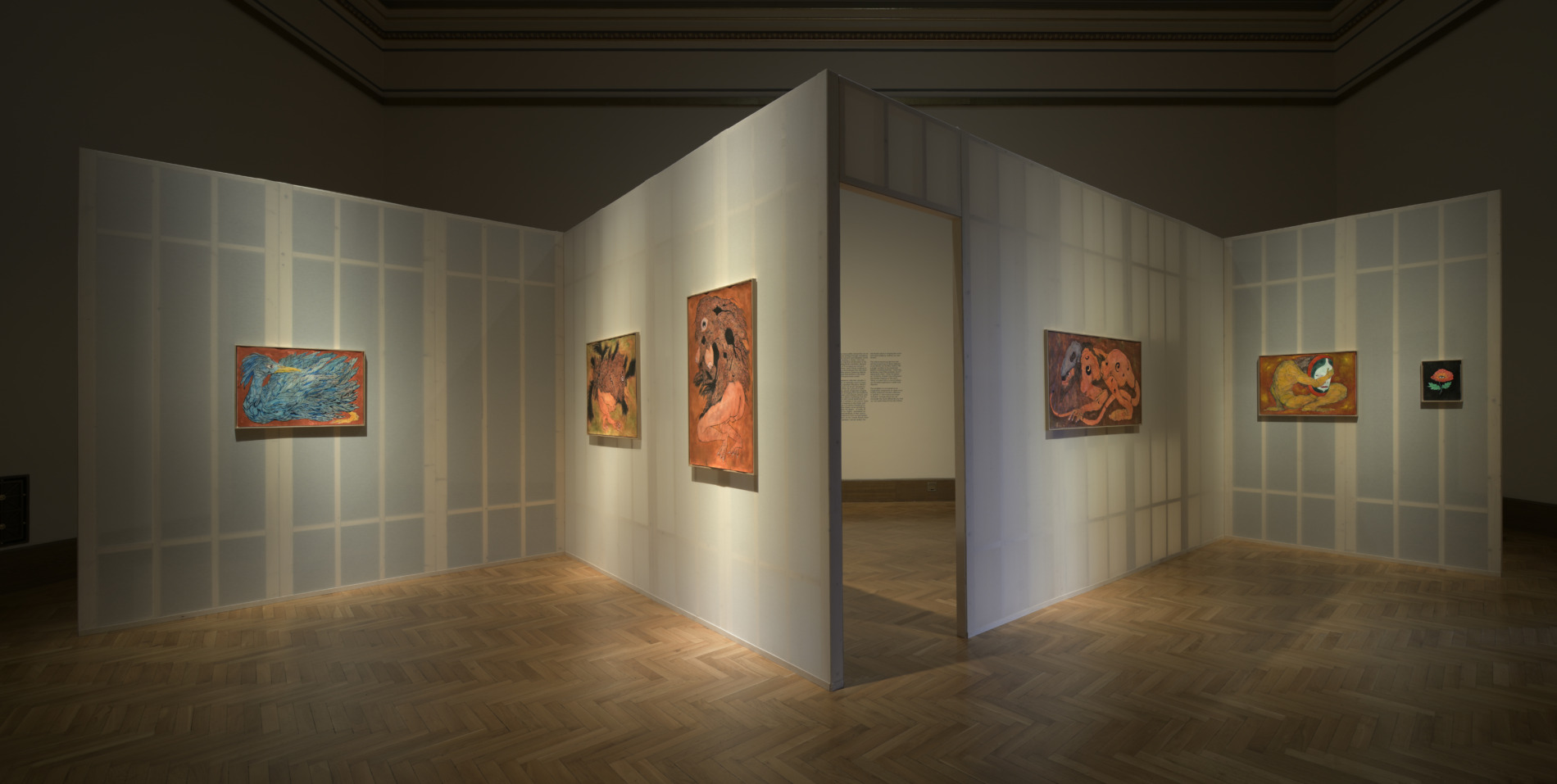 Sahej Rahal: Beyond the City of Time, pohled do instalace © Galerie ...
